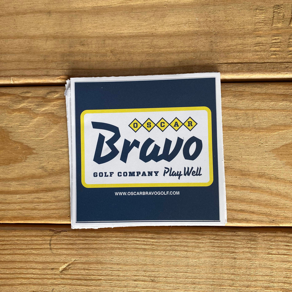 RETRO BRAVO PATCH STICKER – Oscar Bravo Golf