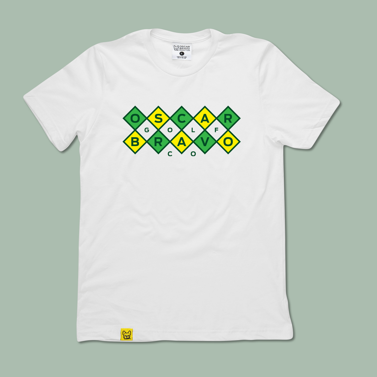 OBG ARGYLE LOGO TEE – Oscar Bravo Golf