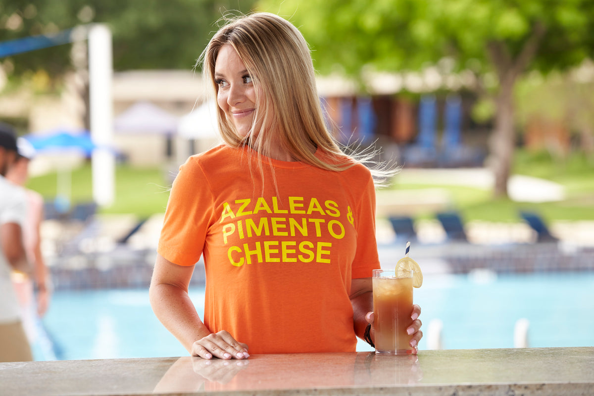 AZALEAS & PIMENTO CHEESE TEE | GOLF T-SHIRTS – Oscar Bravo Golf